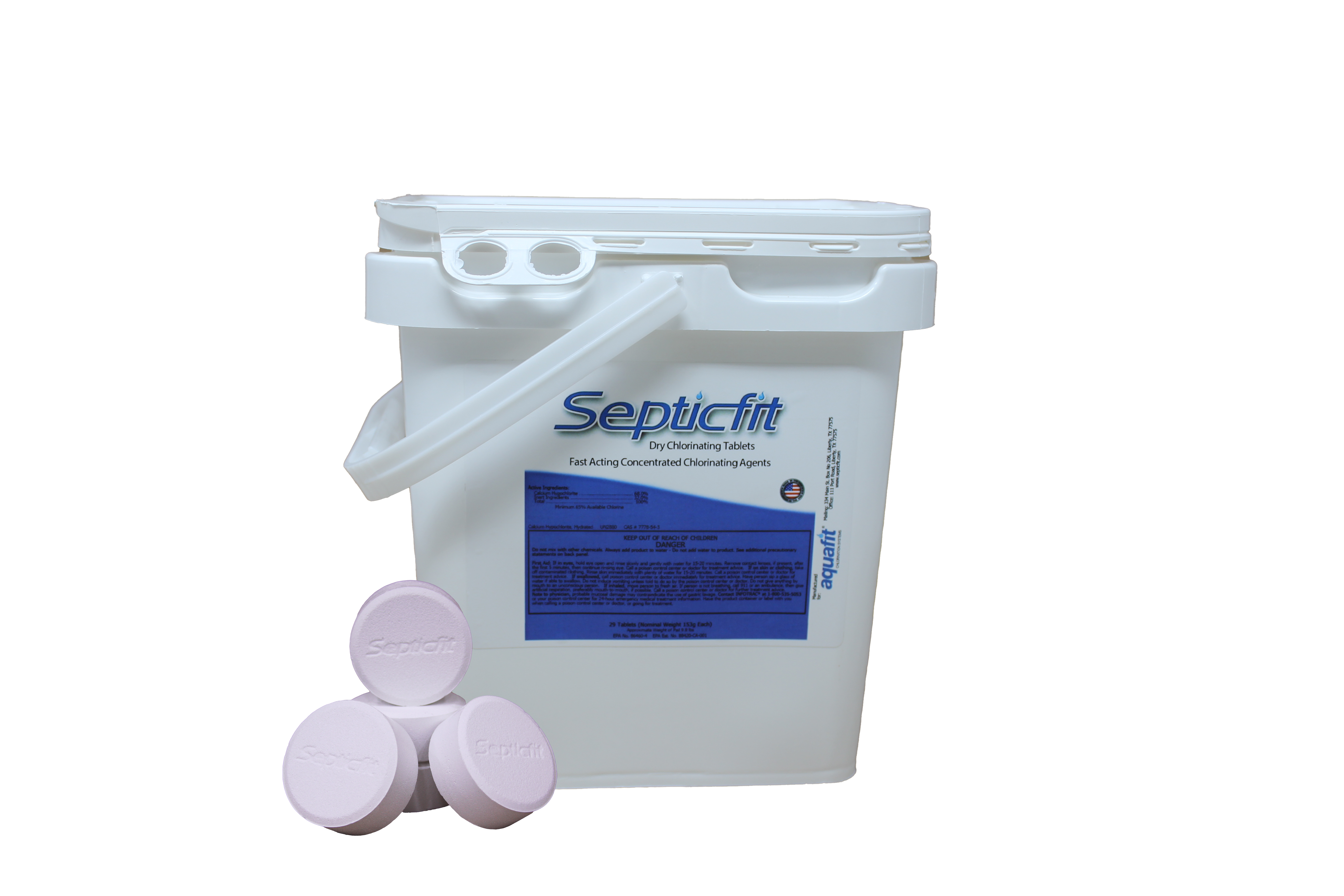Septicfit® Commercial Use Septic Chlorine Tablets – 29-Tablet Bulk Pai