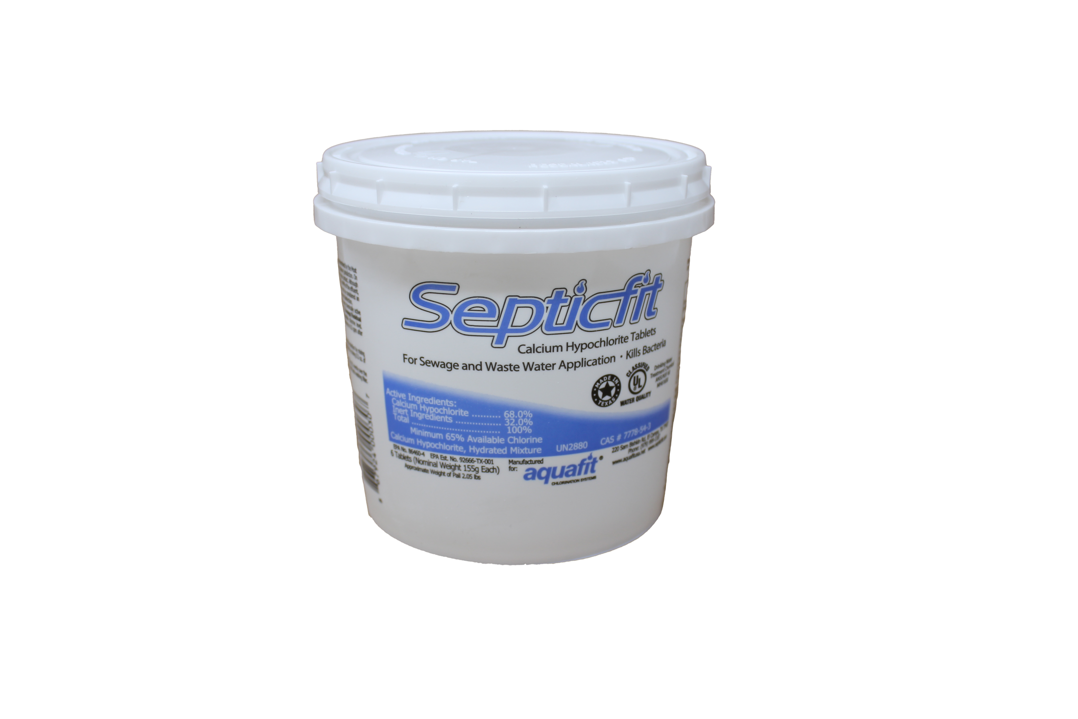 Septicfit® Septic Chlorine Tablets – 4 Pail Value Pack (24 Tablets)