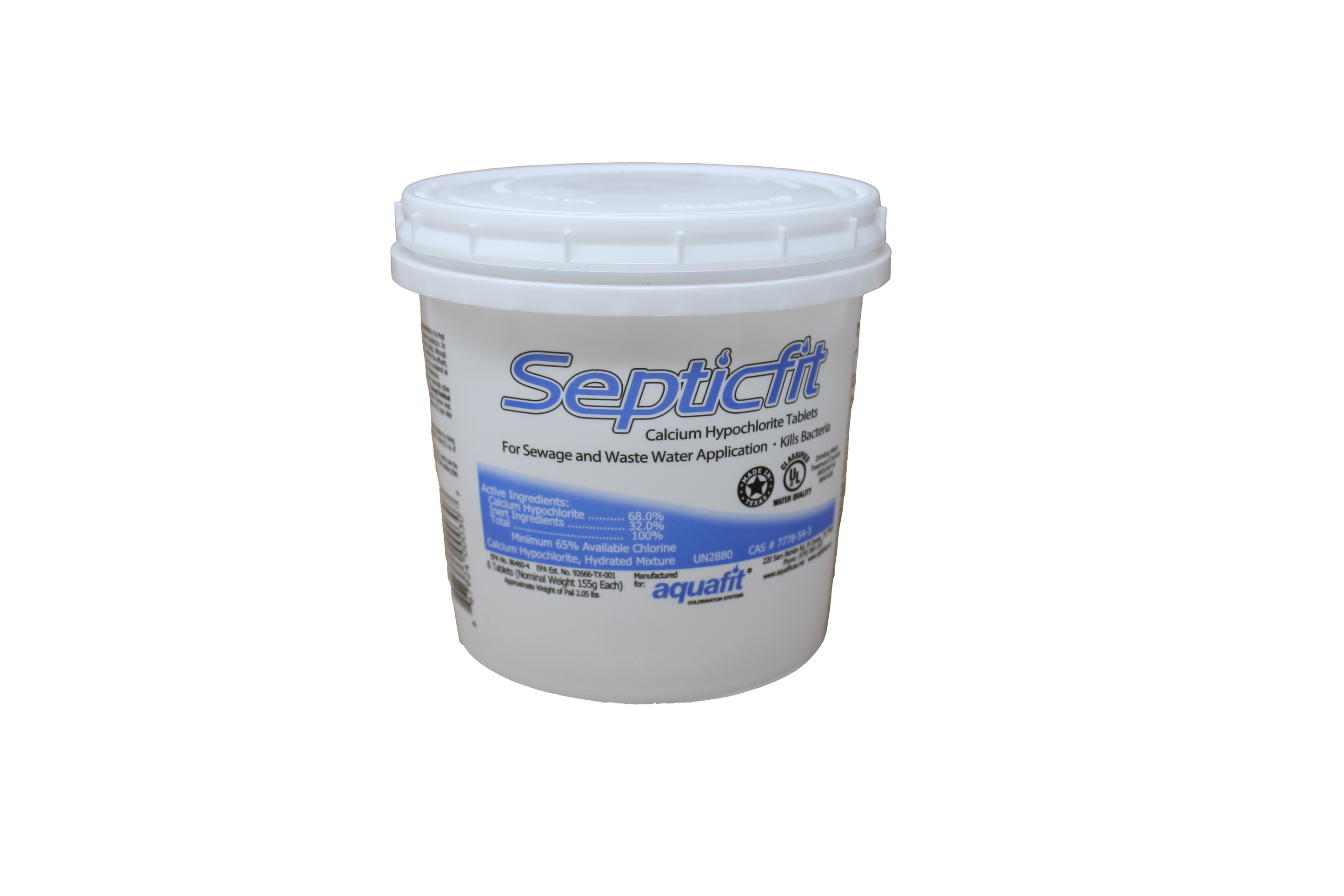 Septicfit® Septic Chlorine Tablets – 4 Pail Value Pack (24 Tablets)